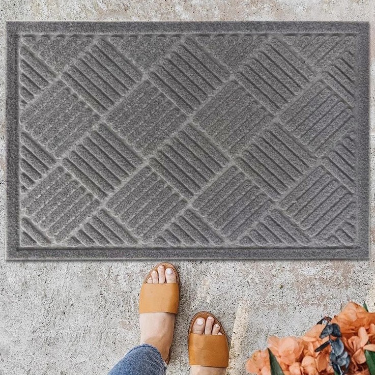Floor mat door mat Bathroom Floor mat bedroom non-slip square toilet ...
