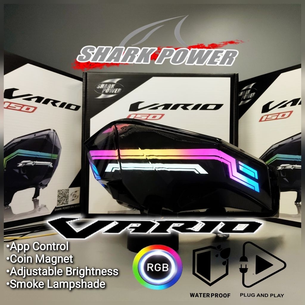 VARIO 160 Tail Lamp LED I 10+ Colour Running Light Design I LED Shark ...