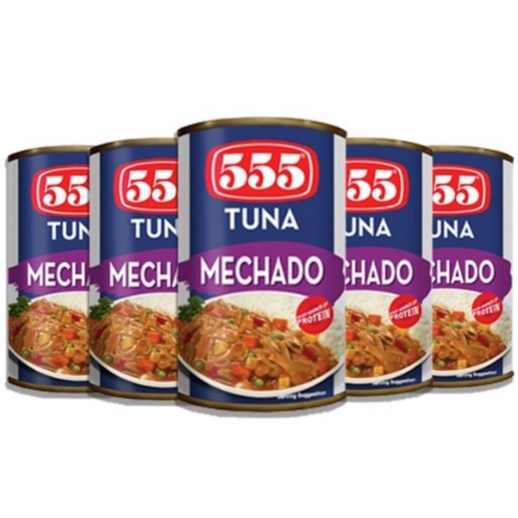 555 Tuna Flakes Mechado 5s 155g | Shopee Philippines
