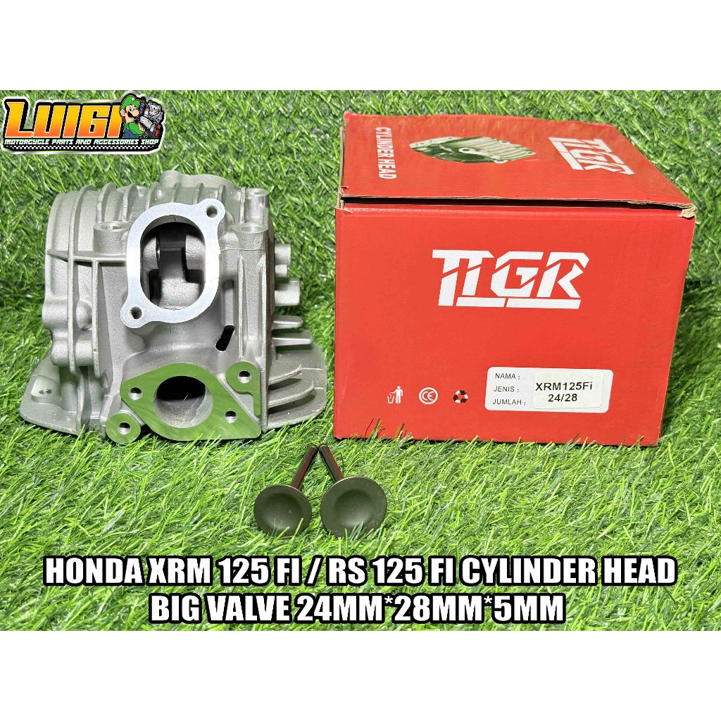 TTGR HONDA XRM 125 FI / RS 125 FI CYLINDER HEAD BIG VALVE 24MM*28MM ...