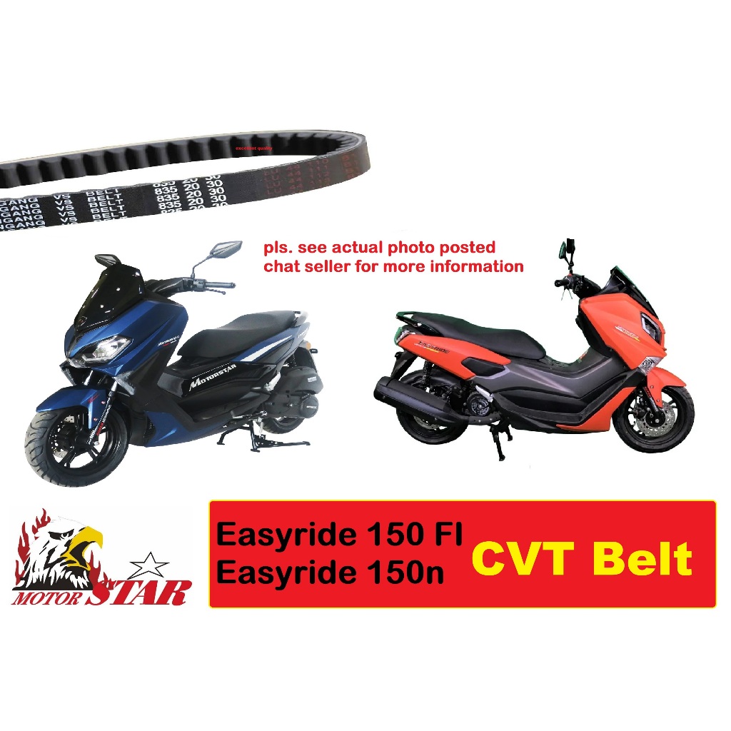 Motorstar Easyride 150 FI/ 150n CVT Belt 100% fit | Shopee Philippines