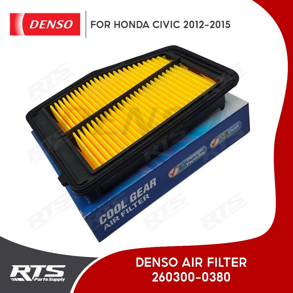 DENSO Air Filter Honda Civic 2012 - 2015 260300-0380 ( 17220-R1A-A01 ...
