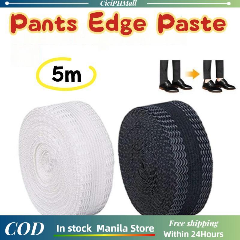 5M Pants Edge Shorten Self-Adhesive Pants Mouth Paste Hem DIY Sewing ...