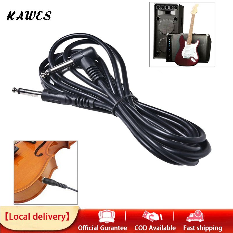 Electric Guitar Audio Cable Wire Cord Noise Reduction 5M 6.5mm Jack ...