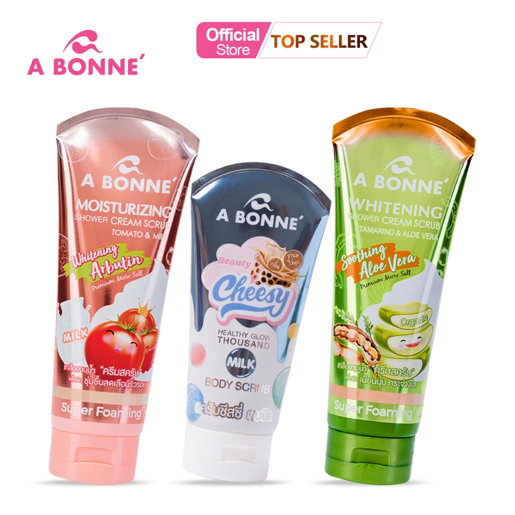Abonne Whitening Shower Cream Scrub Tube Body Care Skin Care Cosmetic ...