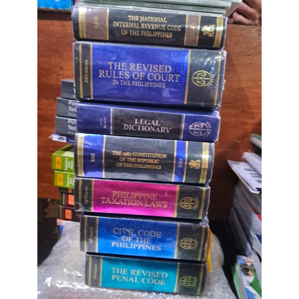 Law Books Sale Codals Revised Penal Code Civil Code Legal Dictionary ...