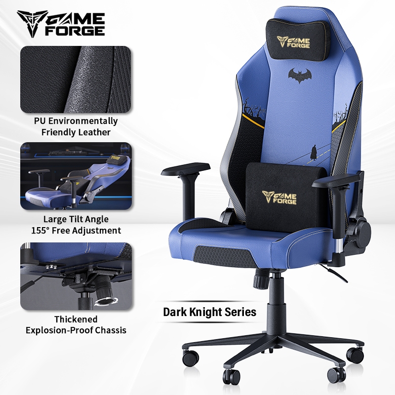 GAMEFORGE Tomahawk Serie Dark Knight Gaming Chair Ergonomic chair ...