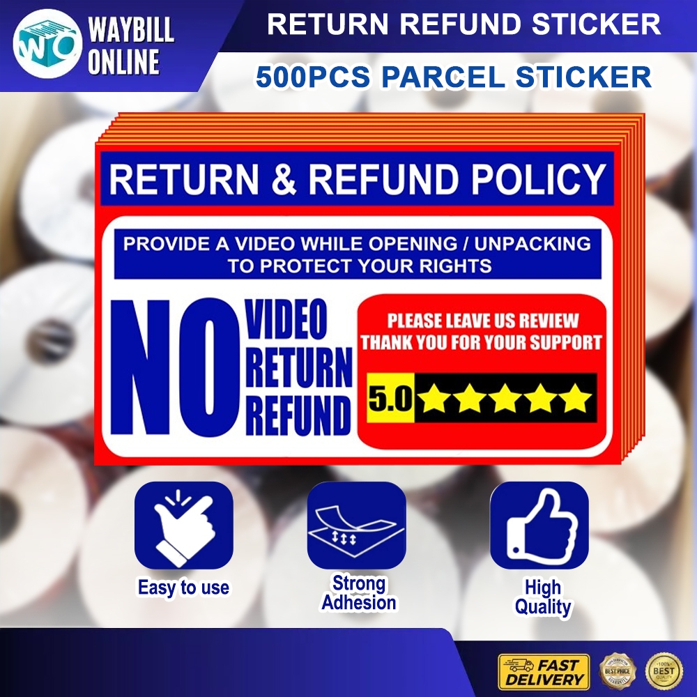 NEW! 500PCS NO Video, NO Refund, NO Return High Quality Return Refund ...
