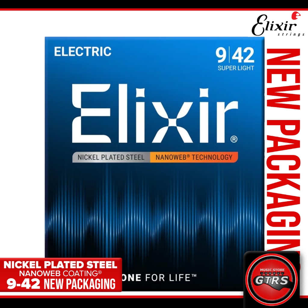 Elixir Electric Nickel Plated Steel Electric Guitar Strings with ...