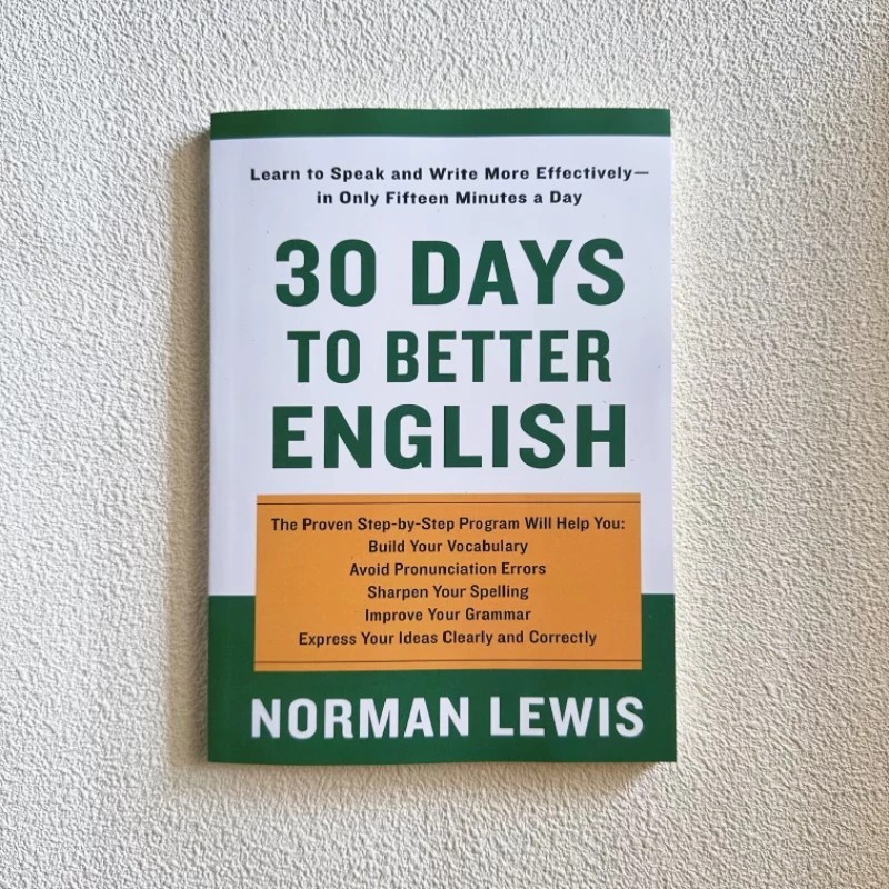 English Learning Book - Thirty Days to Better English Manual self help ...