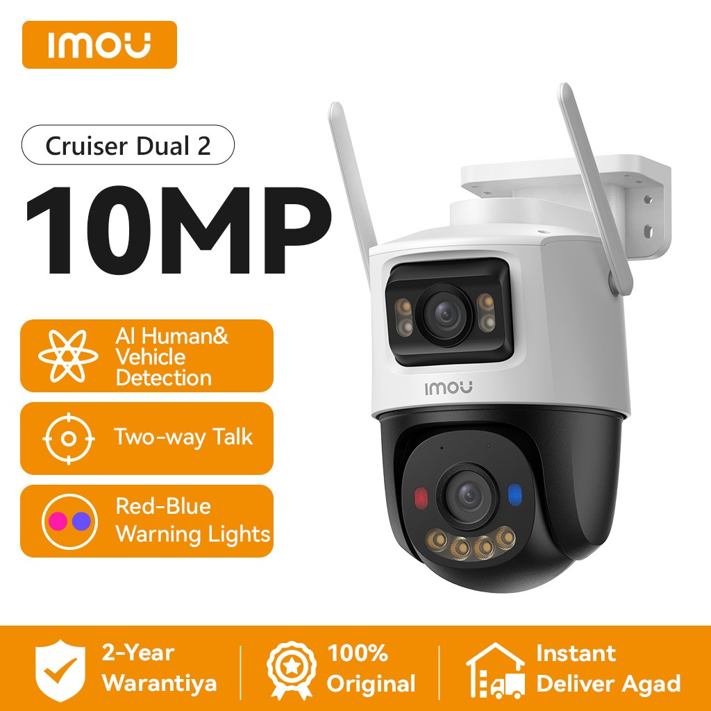 IMOU Cruiser Dual 2 10MP Dual Lens Outdoor P&T Camera CCTV Security ...