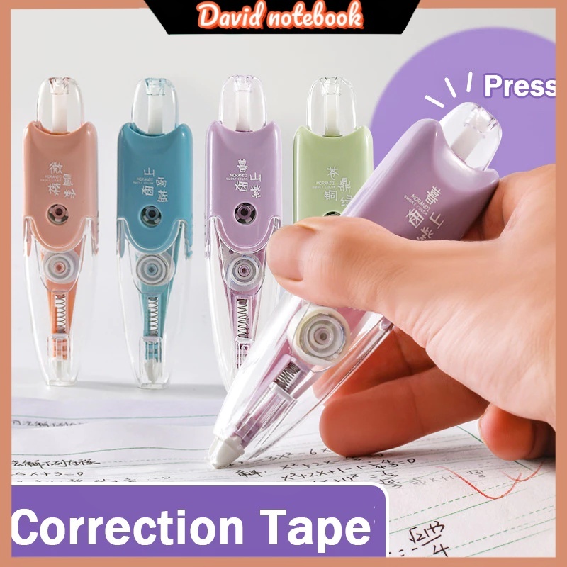 Correction Tape Press Type Retractable Refillable 6M Large Capacity ...