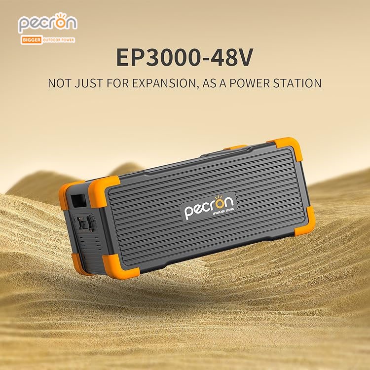 Pecron EP3000-48V LiFePo4 Extended Battery 3072Wh (51.2V/60Ah) for ...