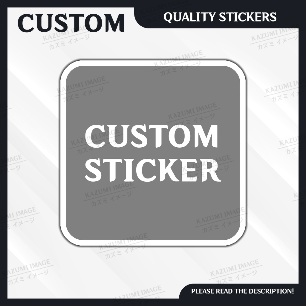Custom Sticker - Personalize Customized Waterproof Sticker | Shopee ...