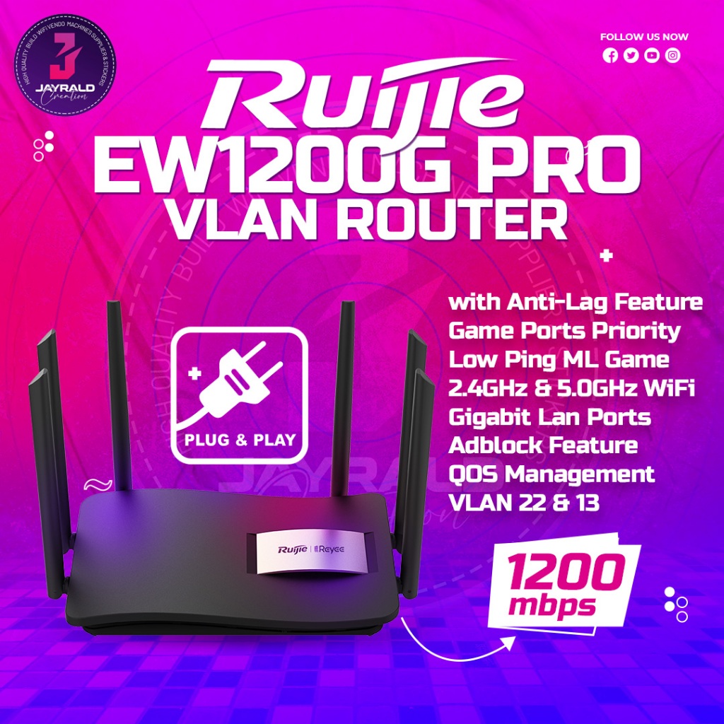 Ruijie RG-EW1200G PRO VLAN ROUTER | Shopee Philippines