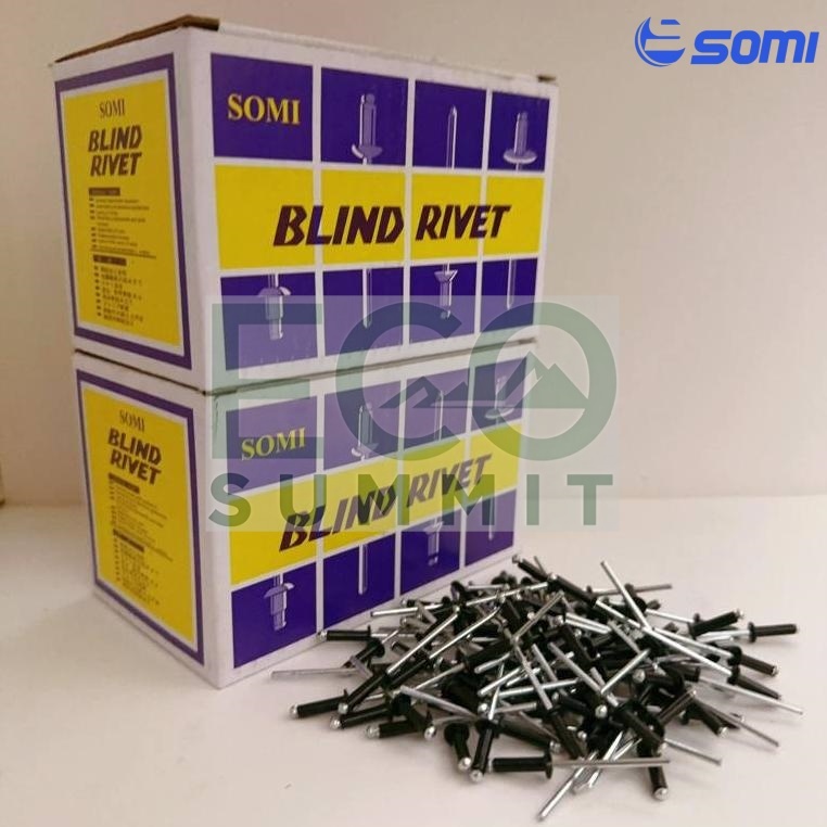 SOMI Blind Rivets 1/8x1/2 Brown Low Price per Box Limited Time Discount ...