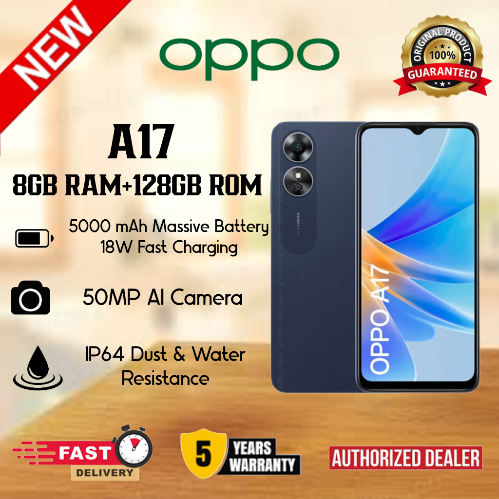 OPPO A17 | 50MP AI Camera Smartphone | 5000mAh Long-Lasting Battery ...