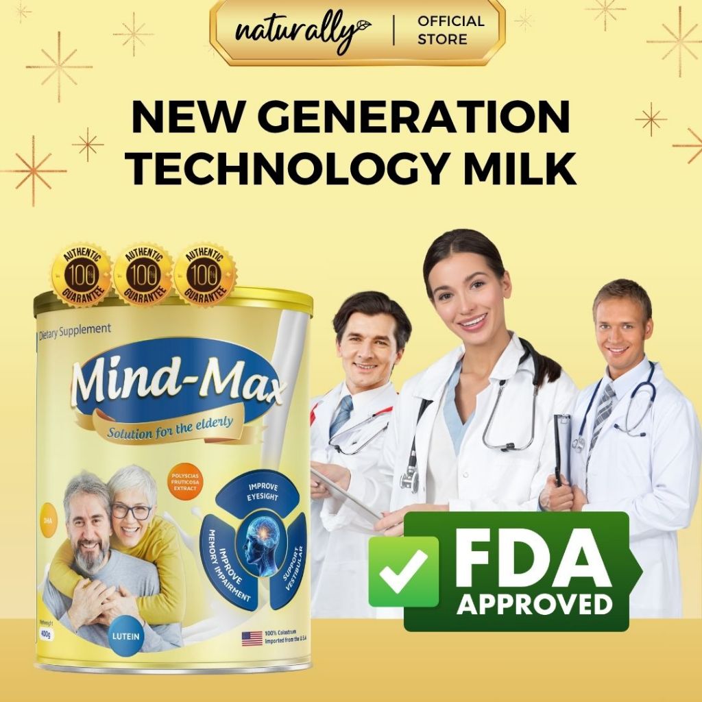 [NEW] MindMax milk 400g - Comprehensive Support for Brain and Vision Health DATE 2027 | Shopee ...