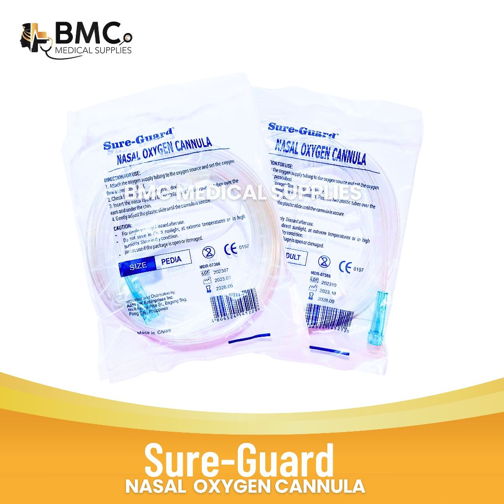 Sure-Guard Nasal Oxygen Cannula Adult Pedia Neonate | Shopee Philippines