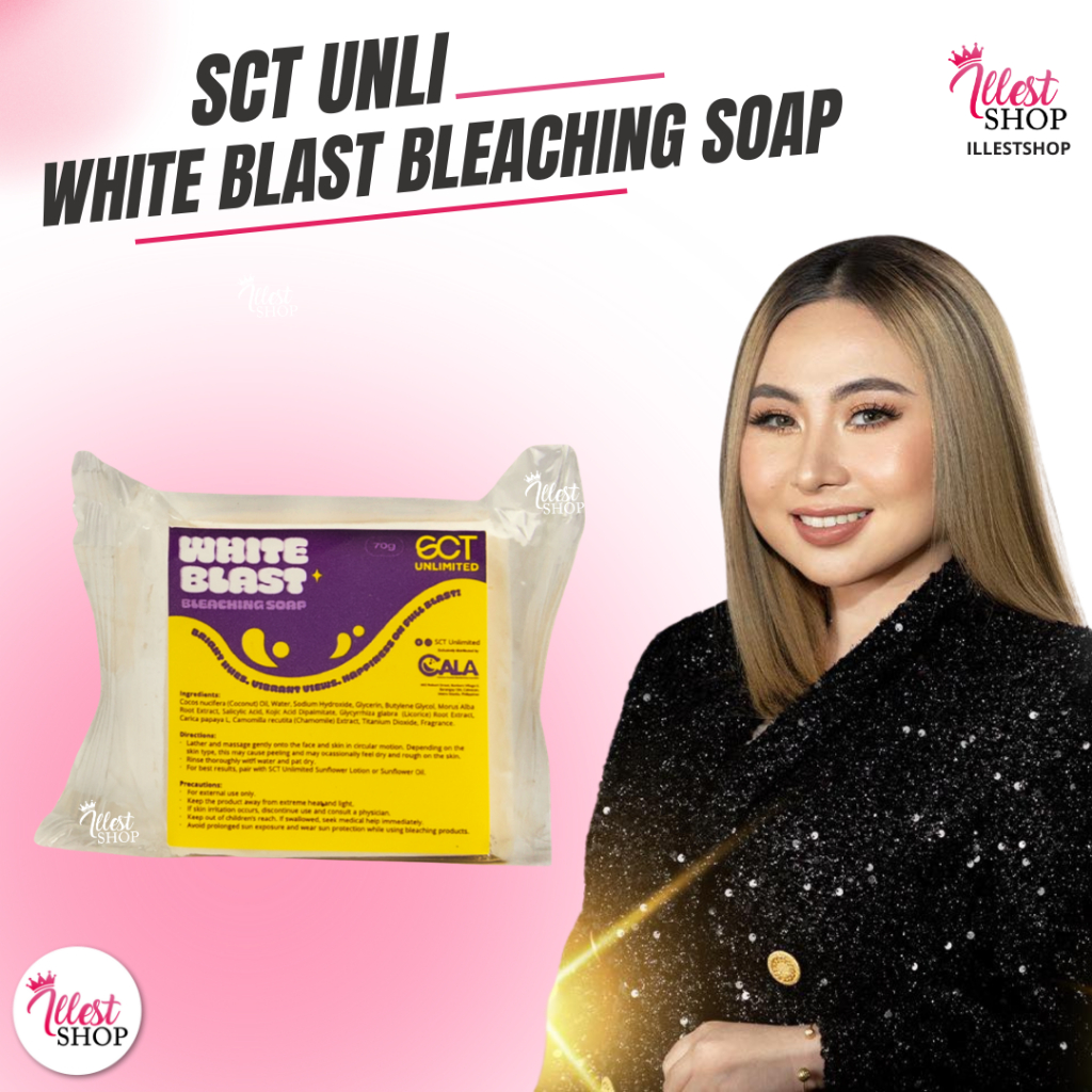 SCT Unlimited White Blast Beaching soap 1 bar/pc illestshop | Shopee ...