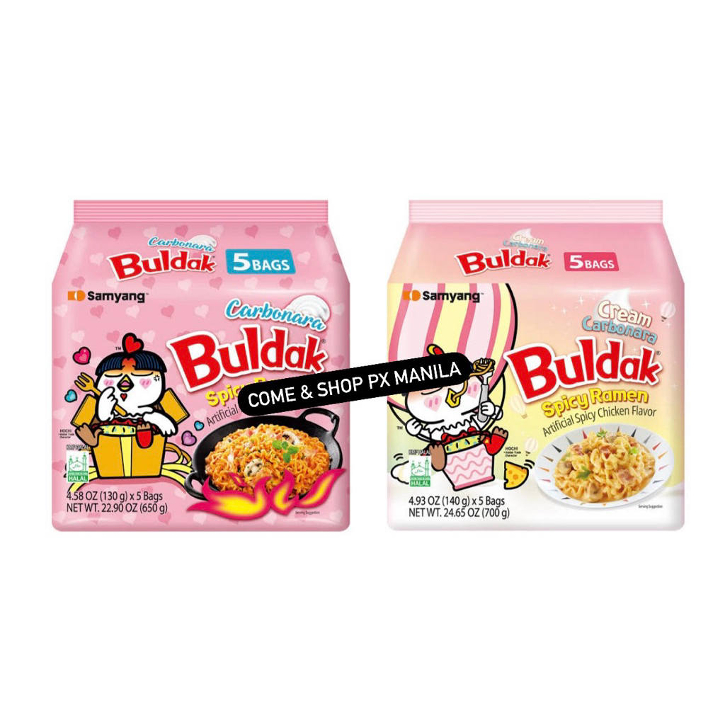 Samyang Buldak Carbonara/Cream Carbonara (5 pieces / pack) | Shopee ...