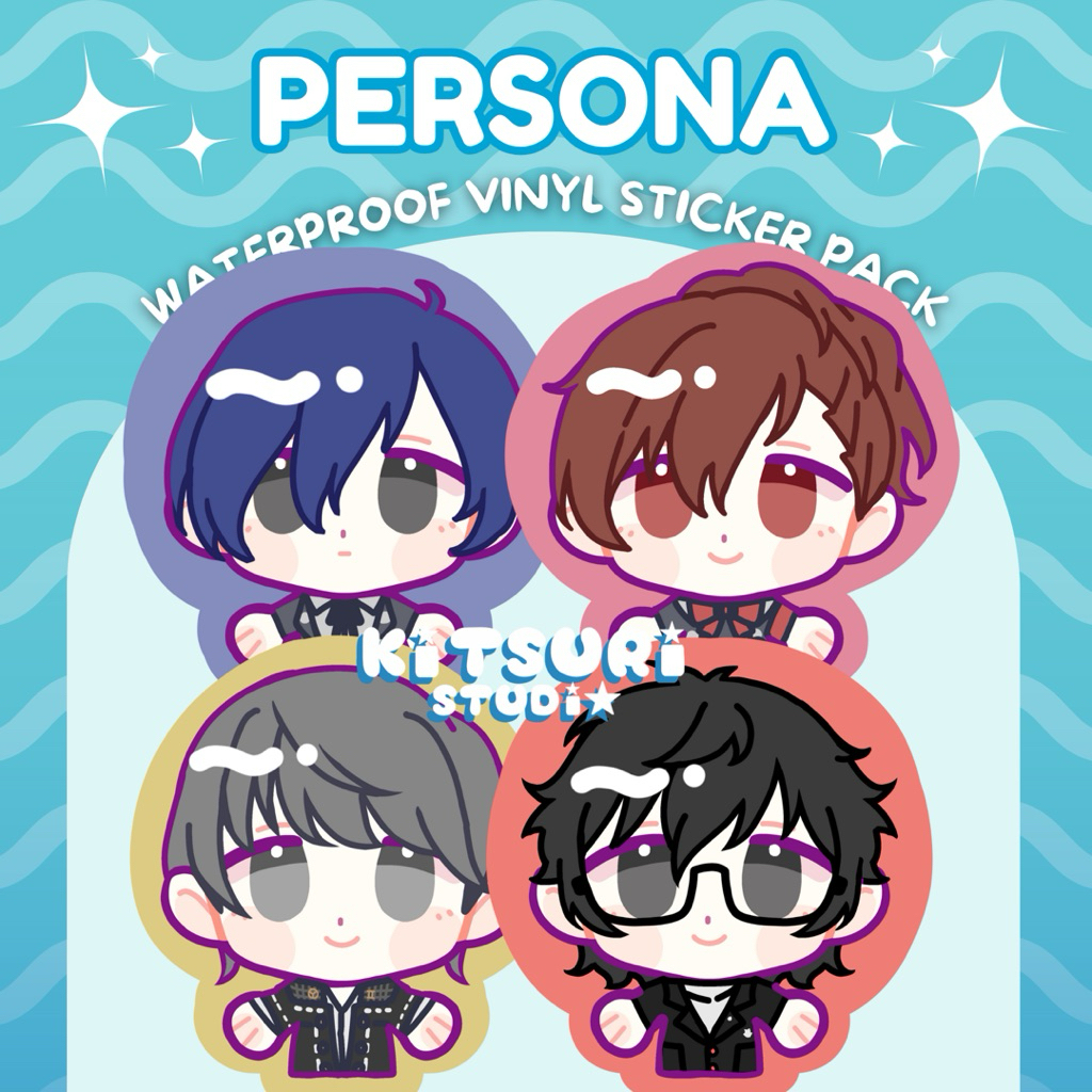 Kitsuri Studio★Persona 3 4 5 vinyl waterproof sticker pack | Shopee ...