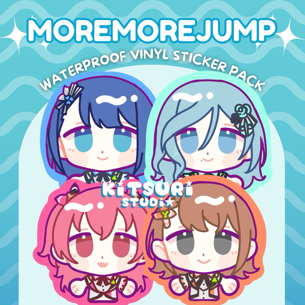 Kitsuri Studio★Project sekai more more jump vinyl waterproof sticker ...