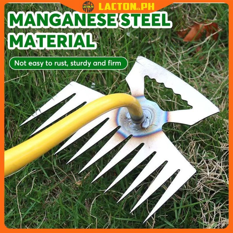 11Teeth Weeding Uprooting Tool Multi Purpose Kalaykay for Garden Grass ...