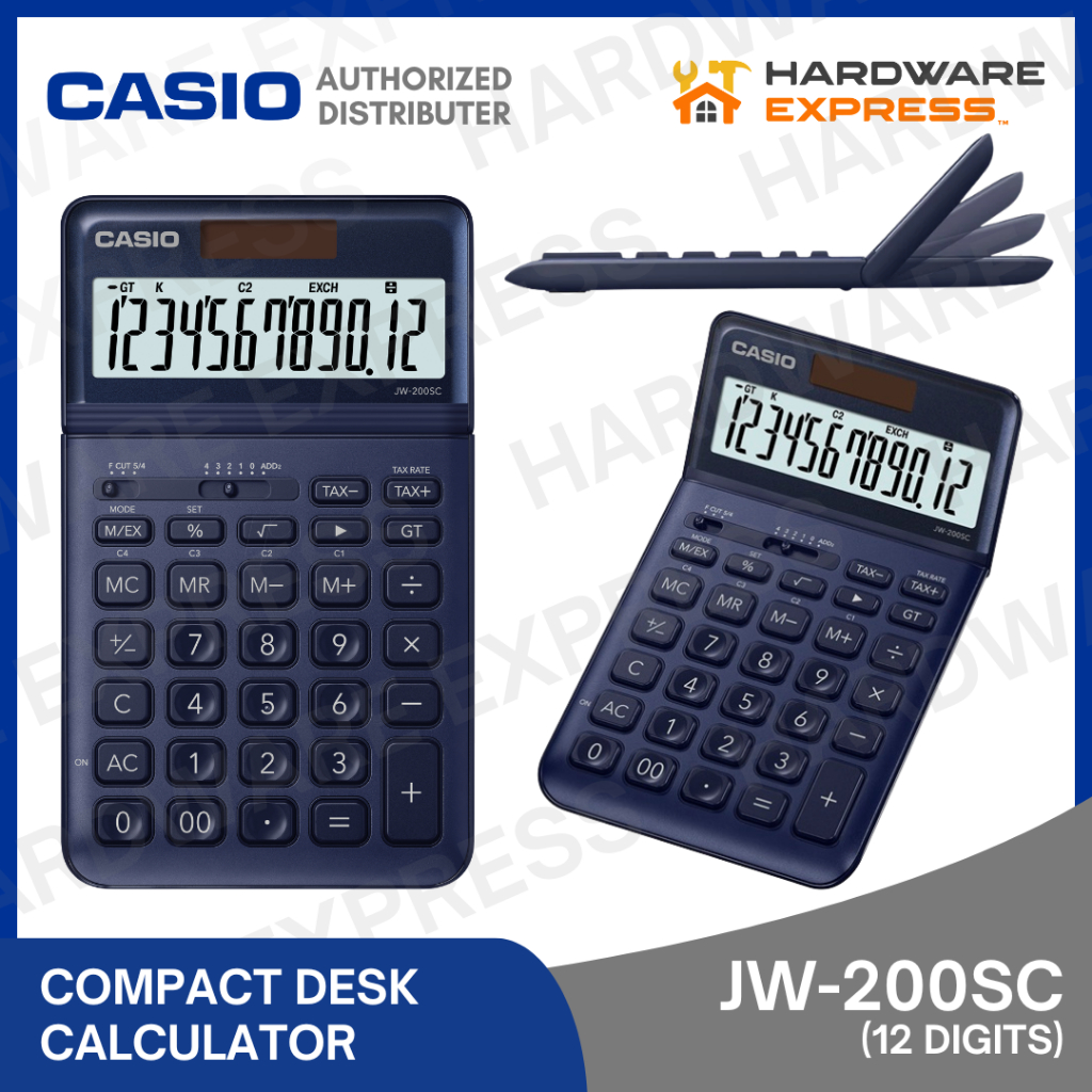 CASIO 12-Digit Calculator w/ Solar JW-200SC ORIGINAL | Shopee Philippines