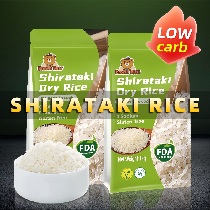 Shirataki Rice 1kg/3kg/5kg Low Carb Shiritake Rice Shirataki Dry Rice ...