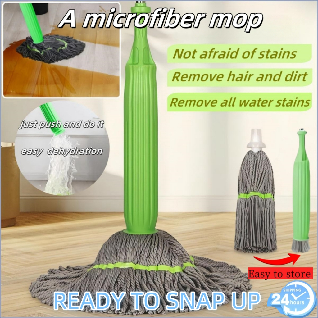 2 in 1 Automatic Dehydrated Mop 55cm Big Mop Household 360° Easy Spin ...