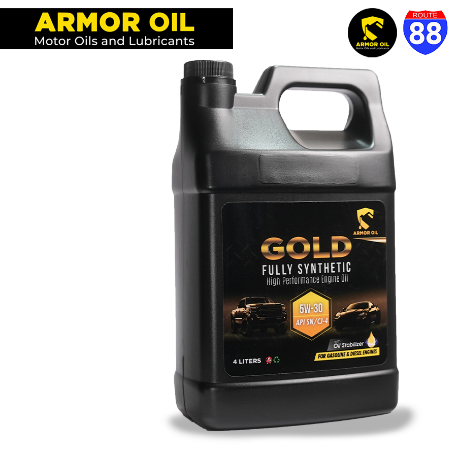Armor Oil Gold 5W30 | 4L Fully Synthetic Engine Oil | Shopee Philippines