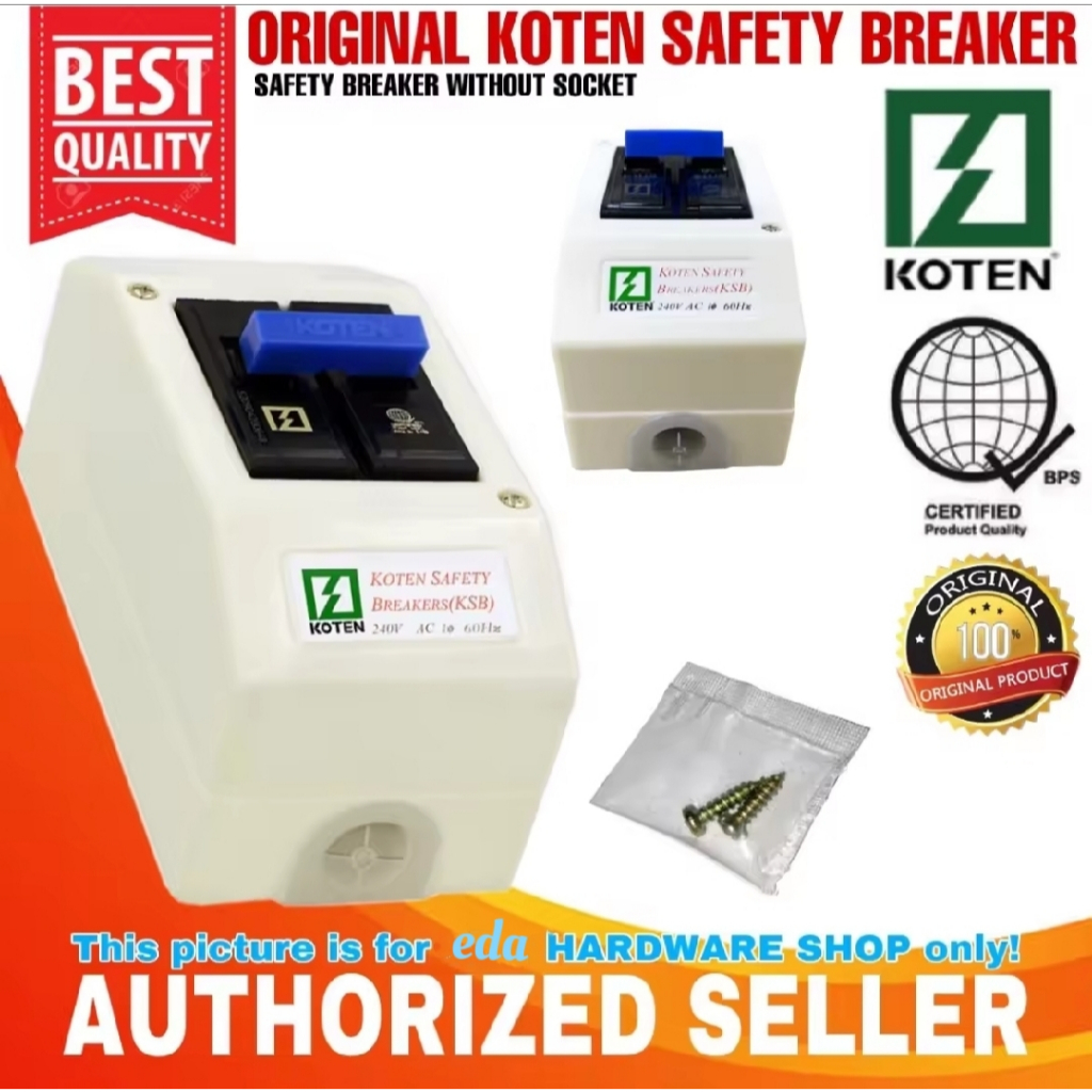 Koten Air Circuit Breaker 15/20/30/40/60 AMP Air Switch | Shopee ...
