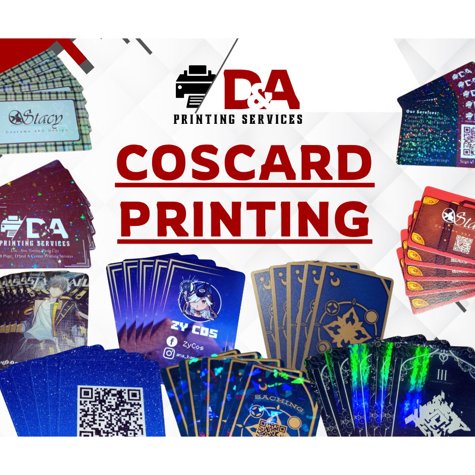 COSCARD PRINTING 300 GSM Back to Back 20PCS PER SET | Shopee Philippines