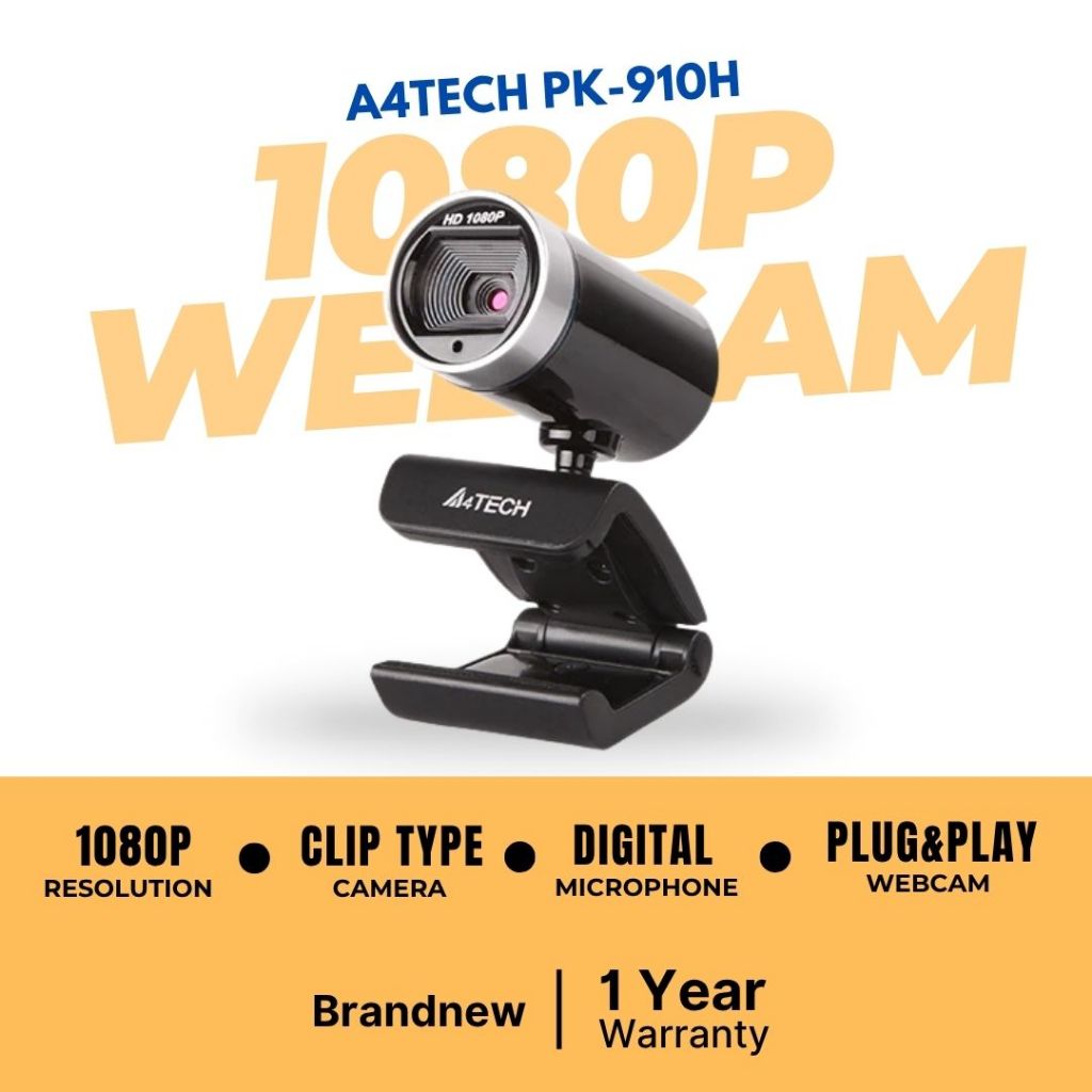 A4Tech PK-910H Webcam - with Digital Mic / Full HD 1080P Resolution ...