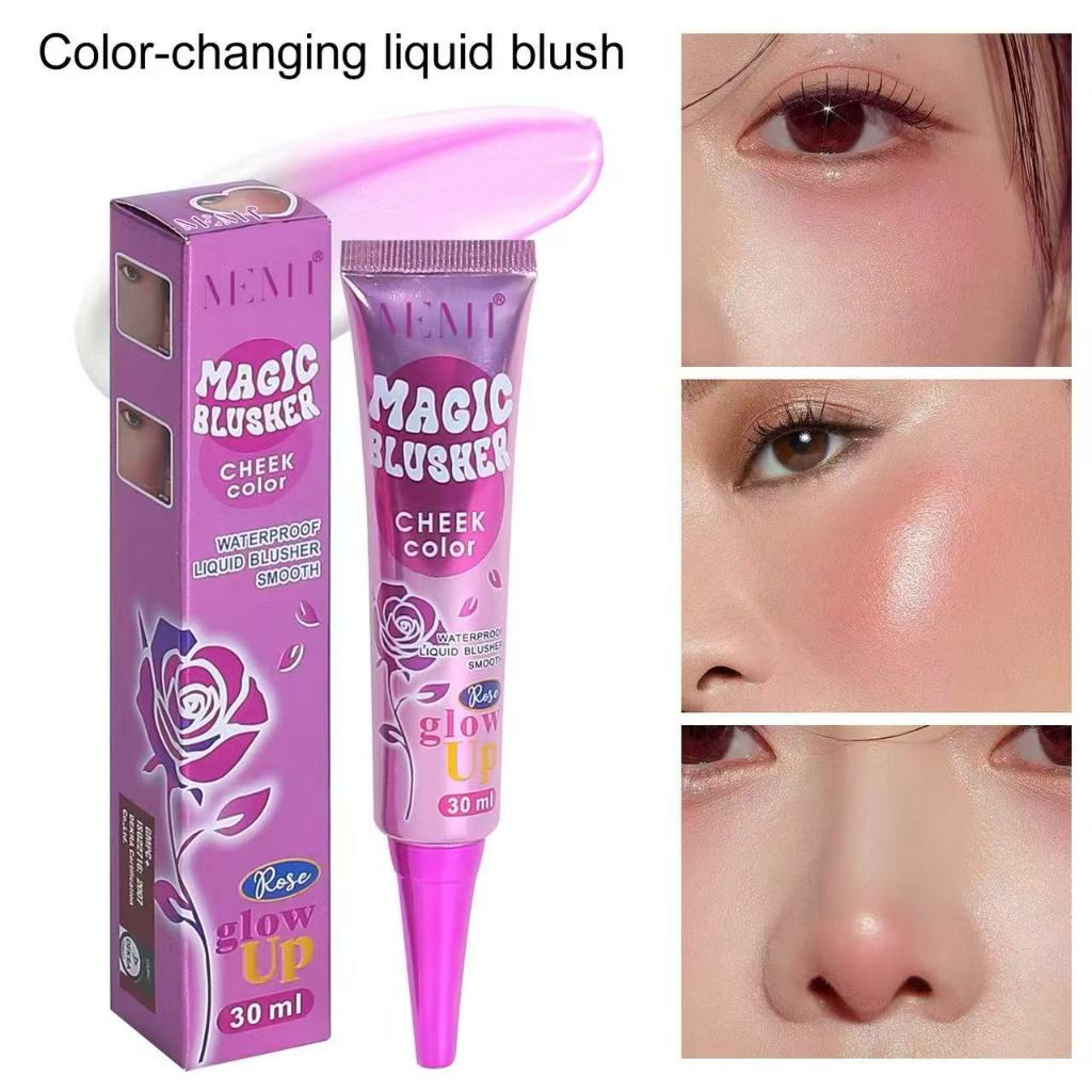 MEMI Magic Blusher 30ml Cheek Color Waterproof Smooth Gradual Liquid ...