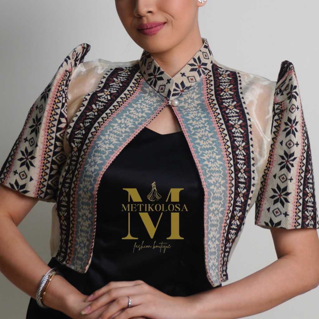 MODERN FILIPINIANA ETHNIC DESIGN BOLERO (KIARA) | Shopee Philippines