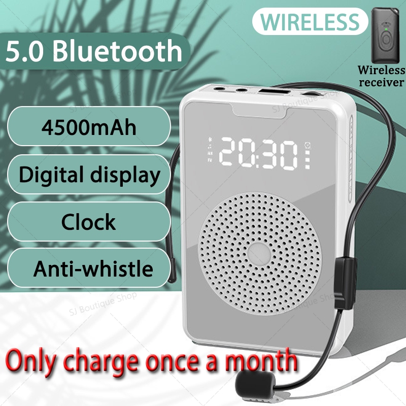 Wireless Microphone Teacher 4500mah Voice Small Mic Super Clear Sound ...