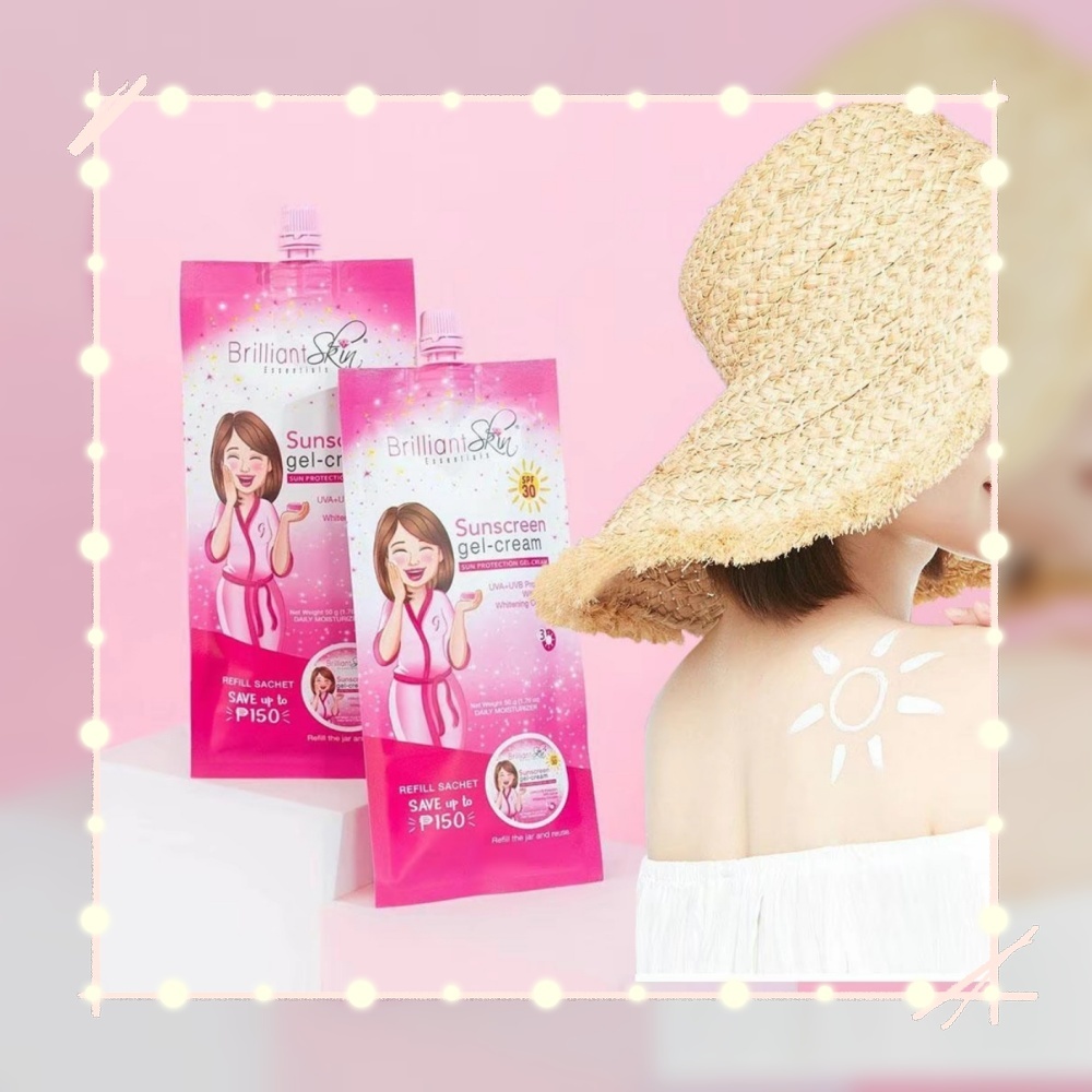Buy 1 Take 1 Brilliant Skin Sunblock Sunscreen UV Protect Gel Cream 50g | Shopee Philippines