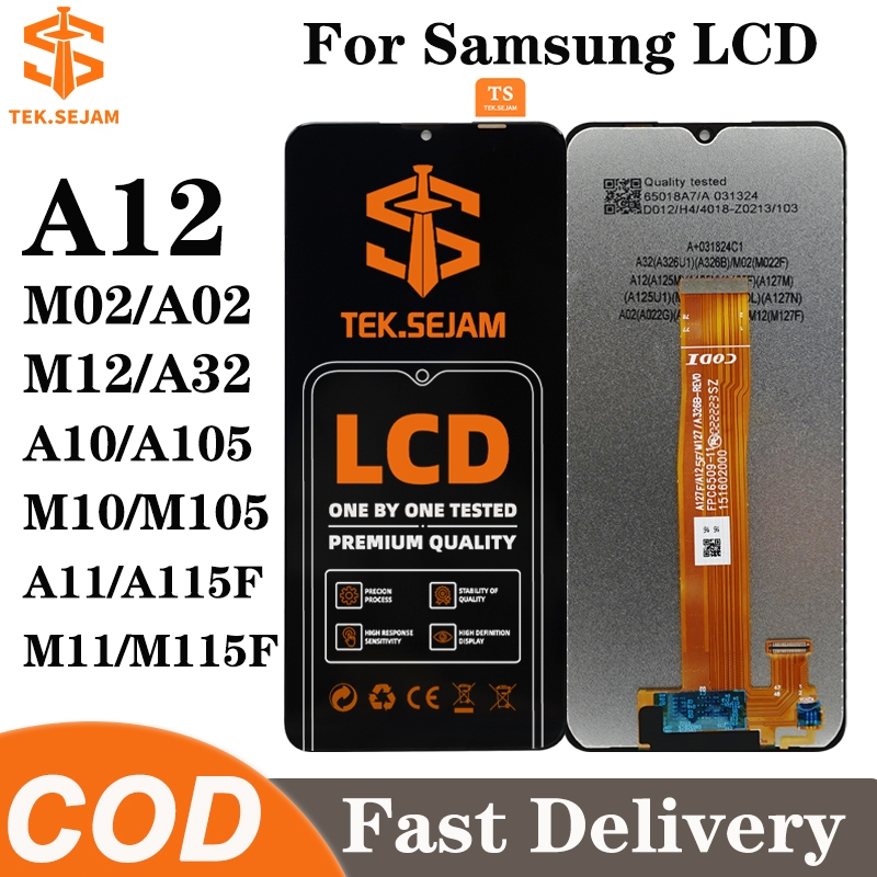 Tek.sejam Original LCD For Samsung A12 A02 M12 A11 M11 A10 M10 Display ...