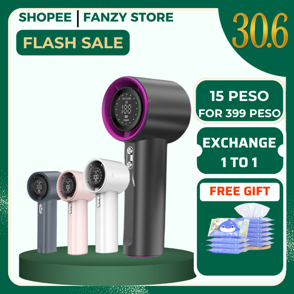 Portable Fan Rechargeable 4000mAh With Refrigeration Turbo Fan ...