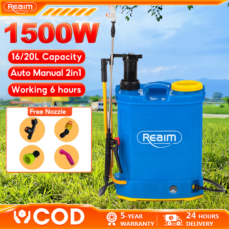 REAIM Sprayer For Agriculture Sprayer Agriculture Rechargeable 2 in 1 ...