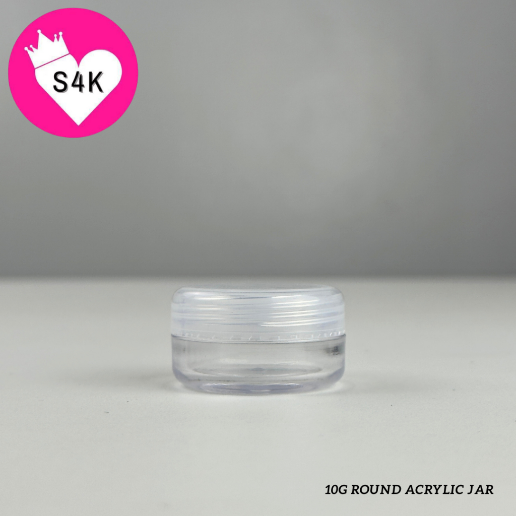 10g Clear Acrylic Jar – Premium Cosmetic Container for Creams, Lip ...