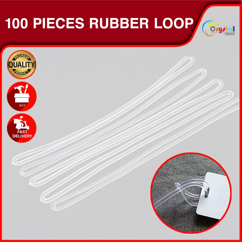 Rubber Loops for Bag Tag, Luggage Tag, ID Tag Pack of 100 Available ...