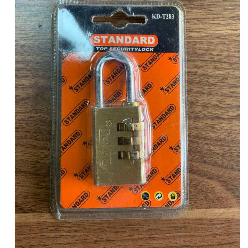 STANDARD KD-T283 TOP SECURITY LOCK-COBINATION PADLOCK | Shopee Philippines