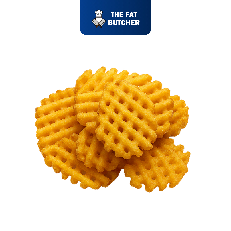 Seasoned Potatoes Lattice Cut (The Fat Butcher) | Shopee Philippines