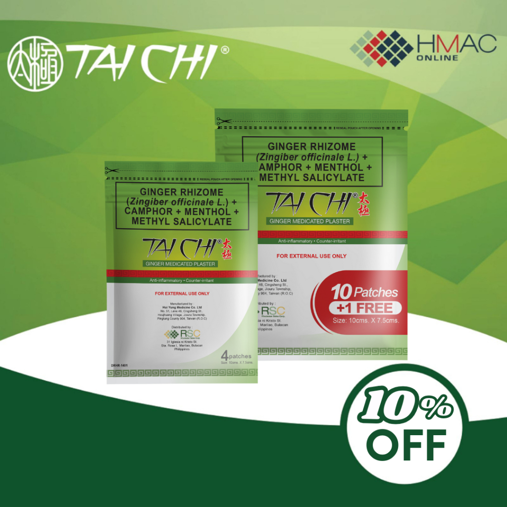 Tai Chi Ginger Medicated Plaster Junior | Shopee Philippines