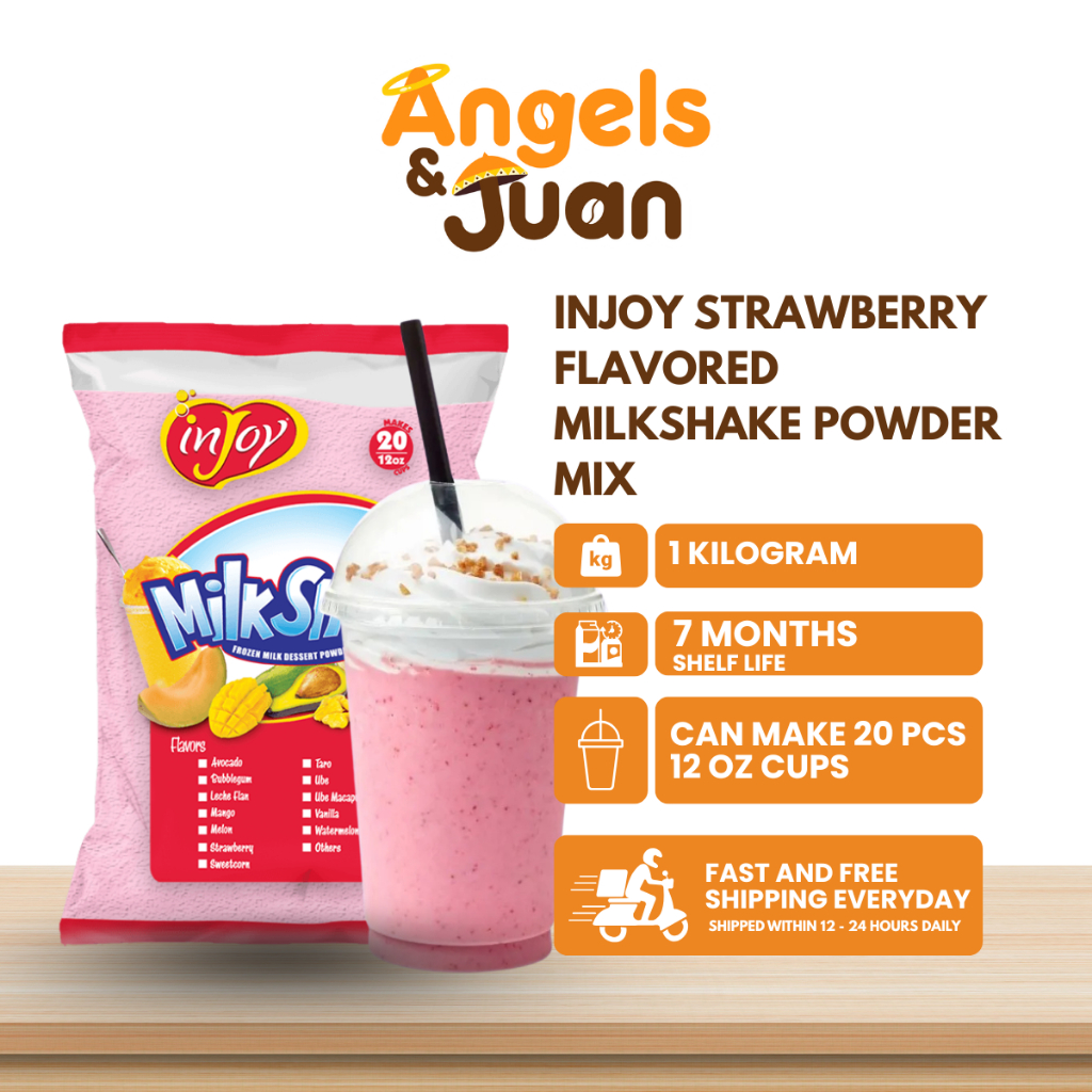 inJoy Strawberry Milk Shake Powder Milk Drink 1kg | Shopee Philippines