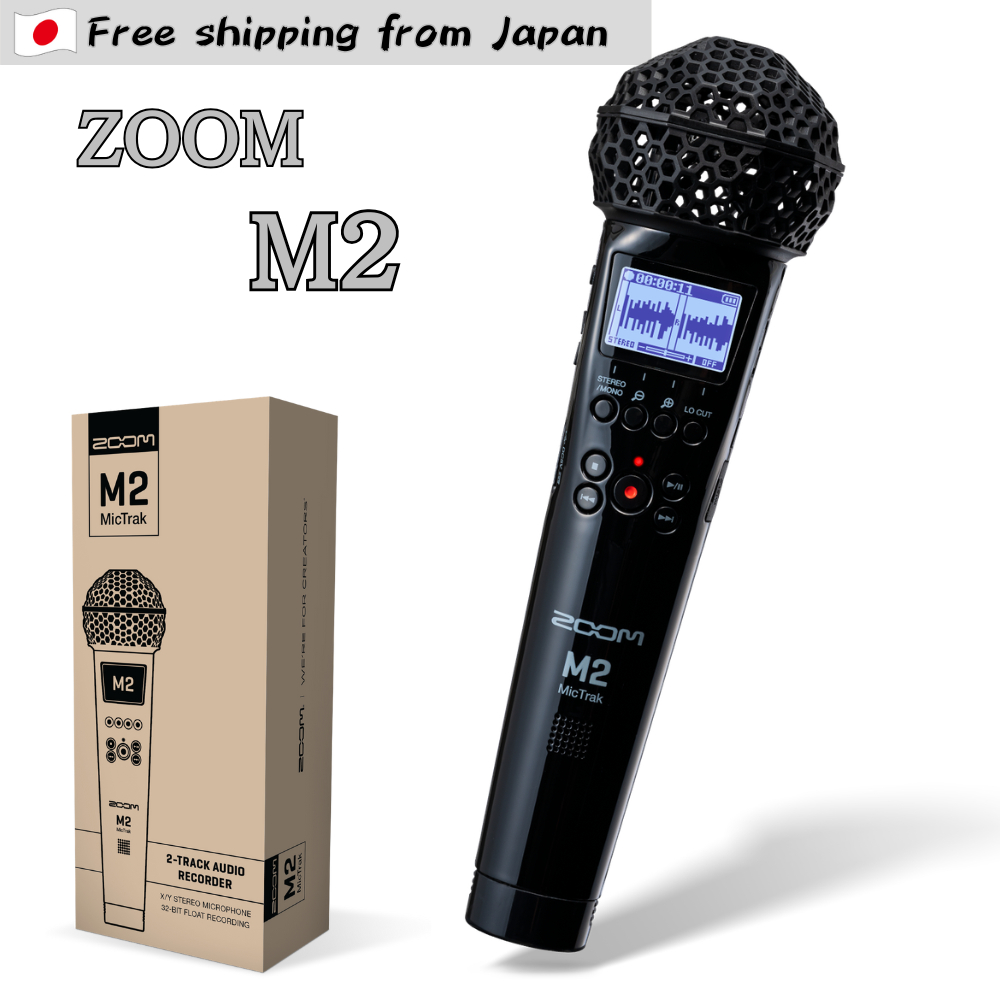 Zoom M2 Handheld Microphone Type 2-Track Recorder Black with 32-bit Float Brand New Ship from ...