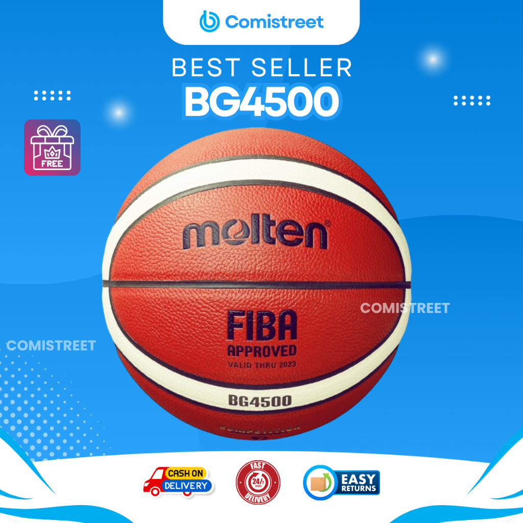 MOLTEN BG4500 Basketball FIBA Official Ball PU Composite Leather Indoor ...